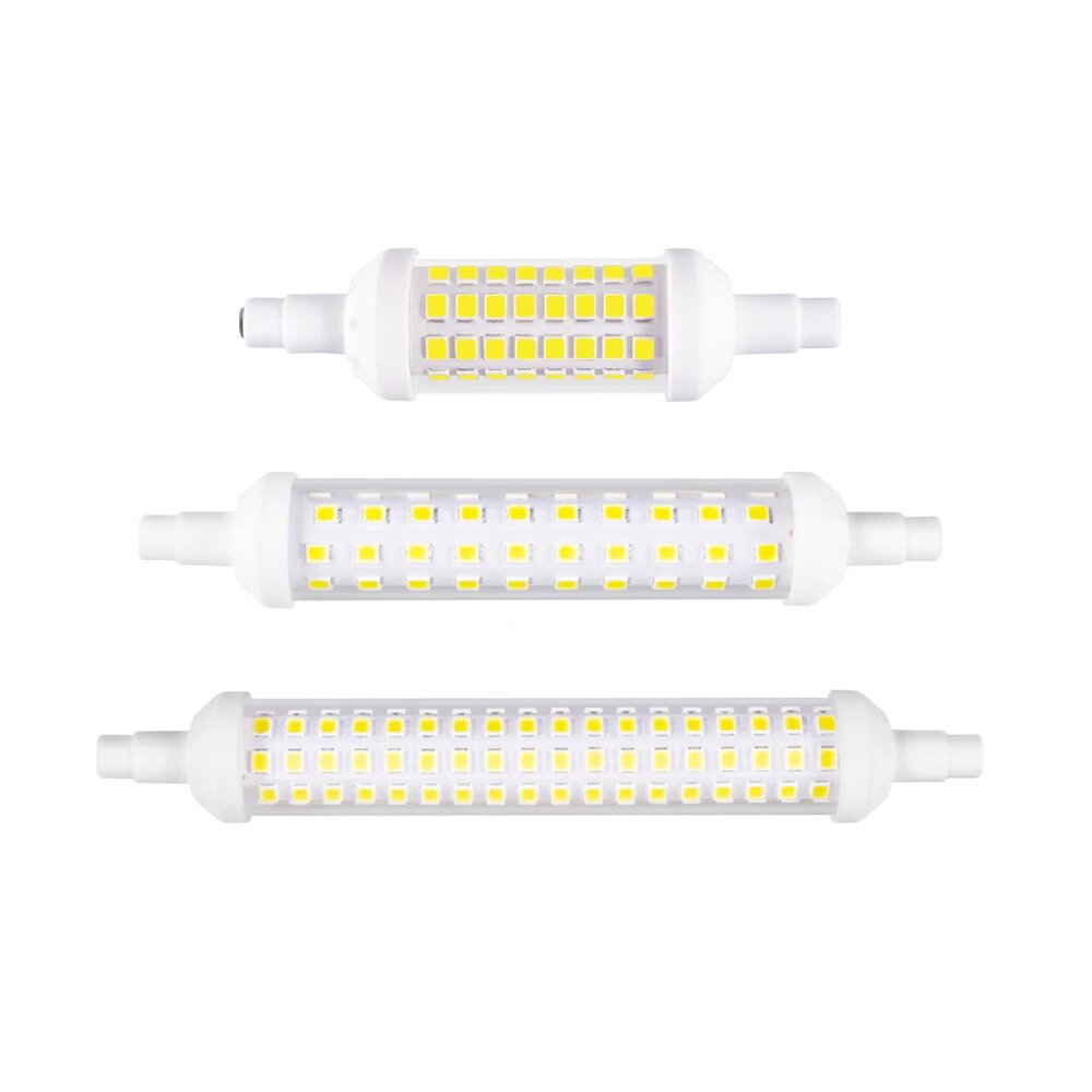 LED лампа накаливания R7S 6W 78mm, теплый белый