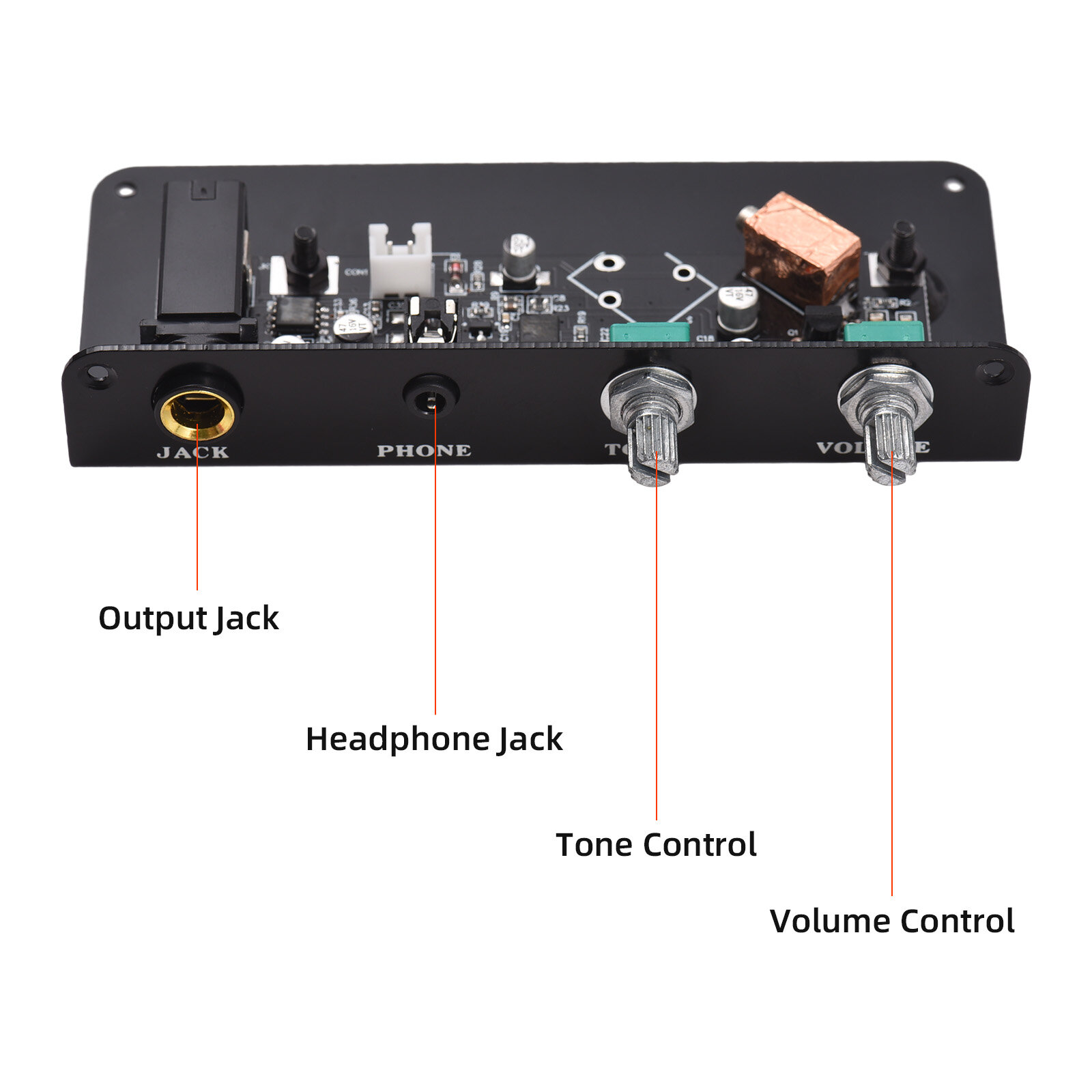 Звукосниматель Mute, бесшумный звукосниматель для скрипки, эквалайзер, пьезоэлектрический эквалайзер с чувствительностью к балансу, звукосниматель Mute Preamp для скрипки с выходом для наушников, регулировка тембра и громкости для скрипки