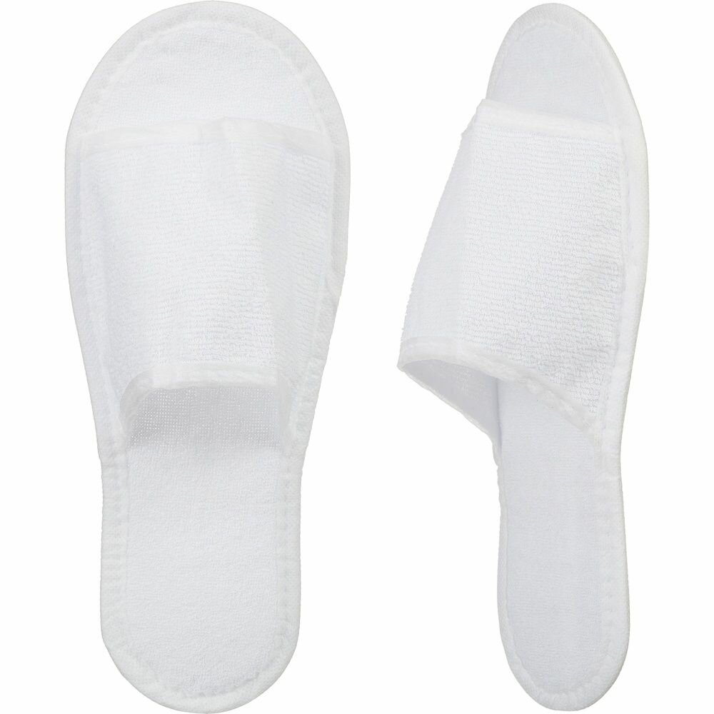 Тапочки одноразовые КНР Махра-Эконом, махра, 200 г/м2 подошва изолон, 4 мм, 100 пар/уп