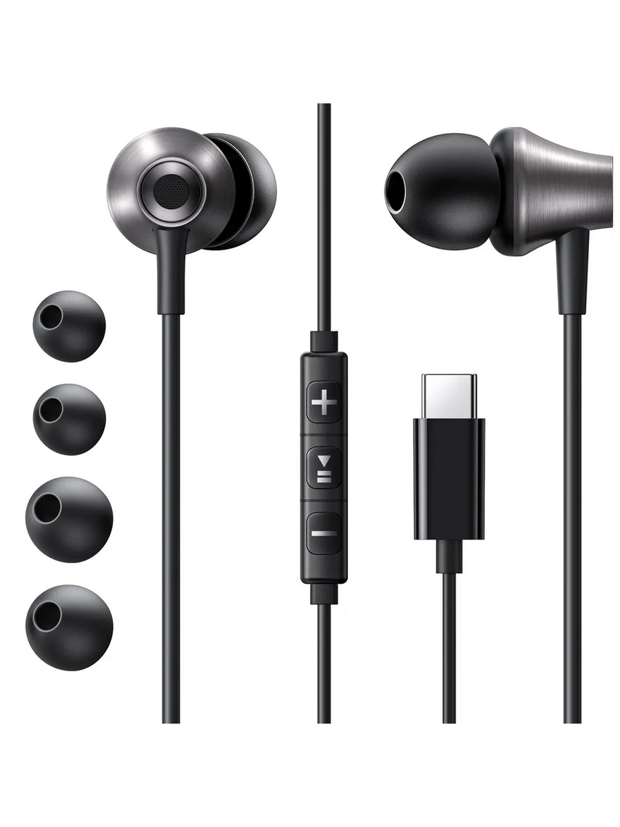 Проводные наушники UGREEN EP105 In-Ear Earphones Type-C Черный RU