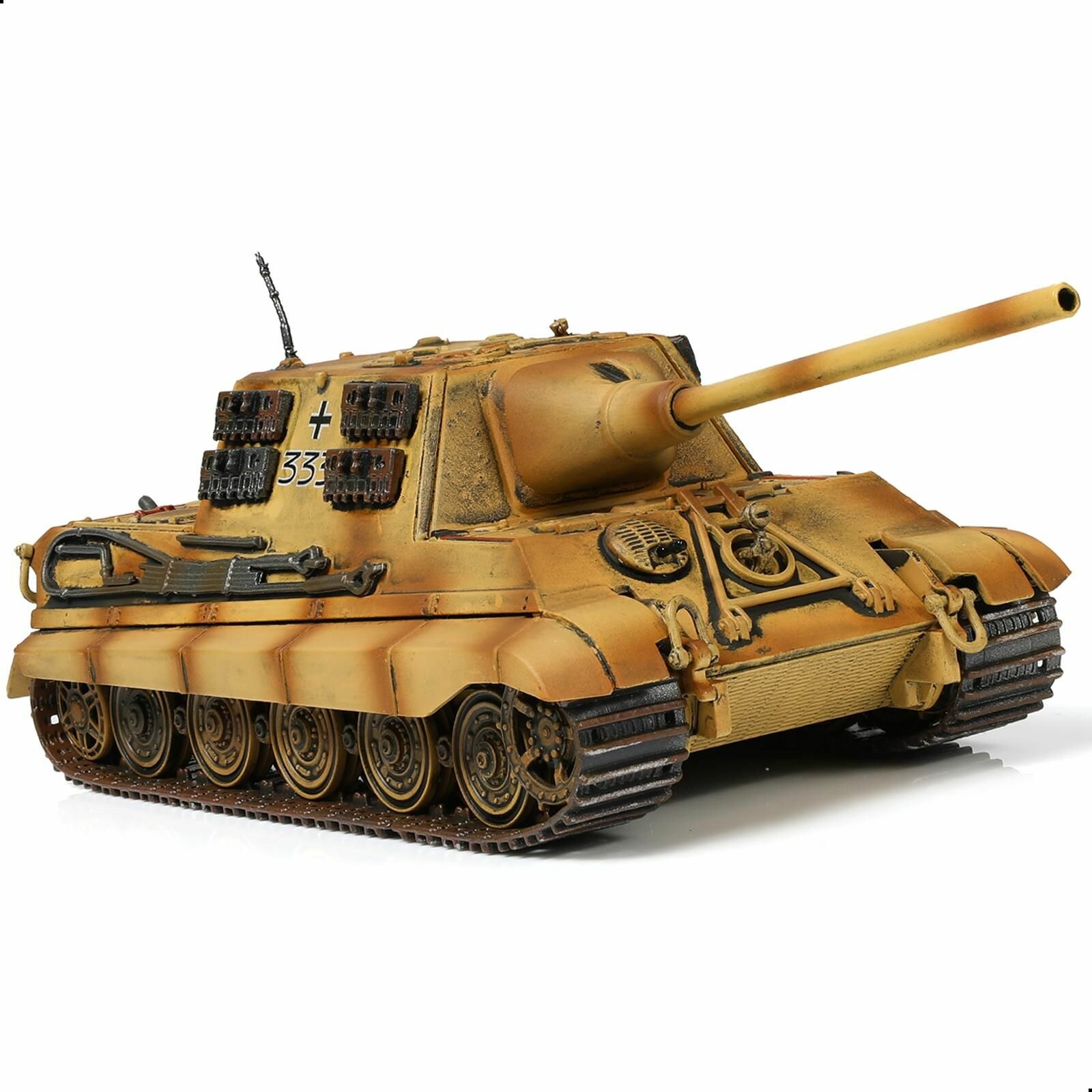 Готовая модель танка Jagdtiger 1945 года (1:72) из металлического диэкаста и пластика. Коллекционная модель Второй мировой войны. Идеальный подарок для военных фанатов.