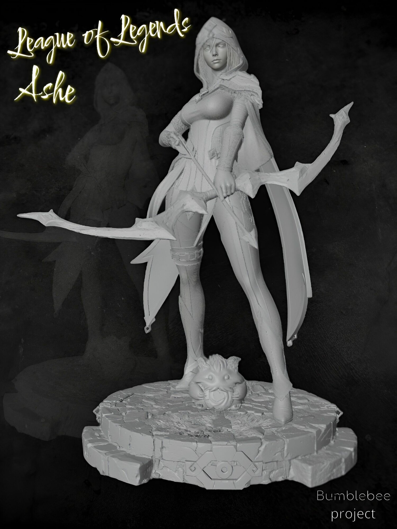 Фигурка Ashe (League of Legends) для раскрашивания