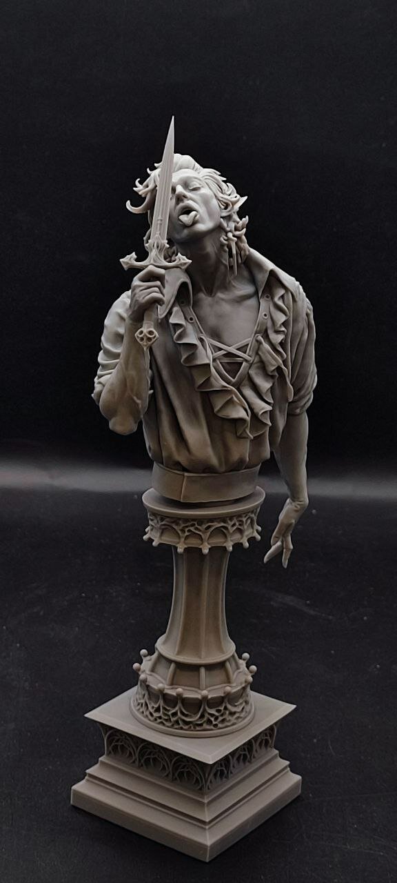 Фигура модель бюст Астарион под покраску Baldur's Gate 3 207 мм