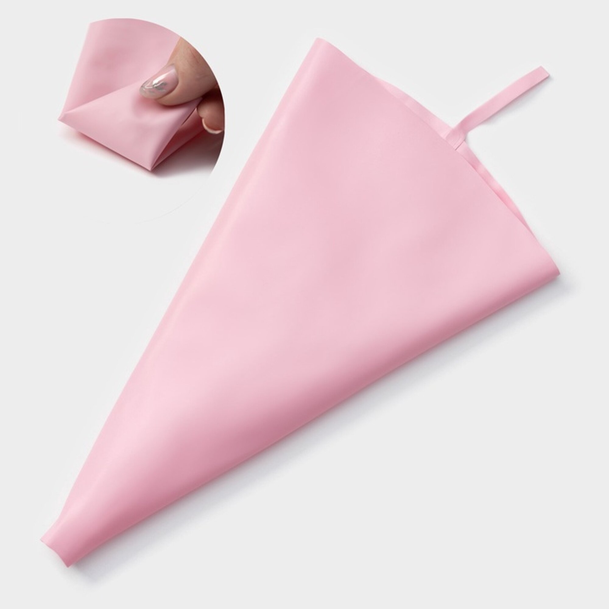 Мешок кондитерский SKYPHOS «Алирио» многоразовый, ЭВА, 25.2×15.2 см, розовый