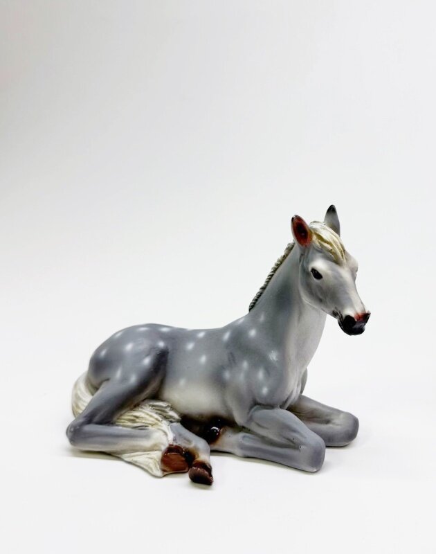 Фигура декоративная Лошадь цв. серый, 14*8.5*10см KSMR-713511/D066