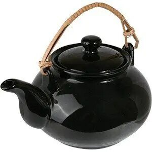 Чайник фарфоровый "Кунстверк" 1130мл чёрный