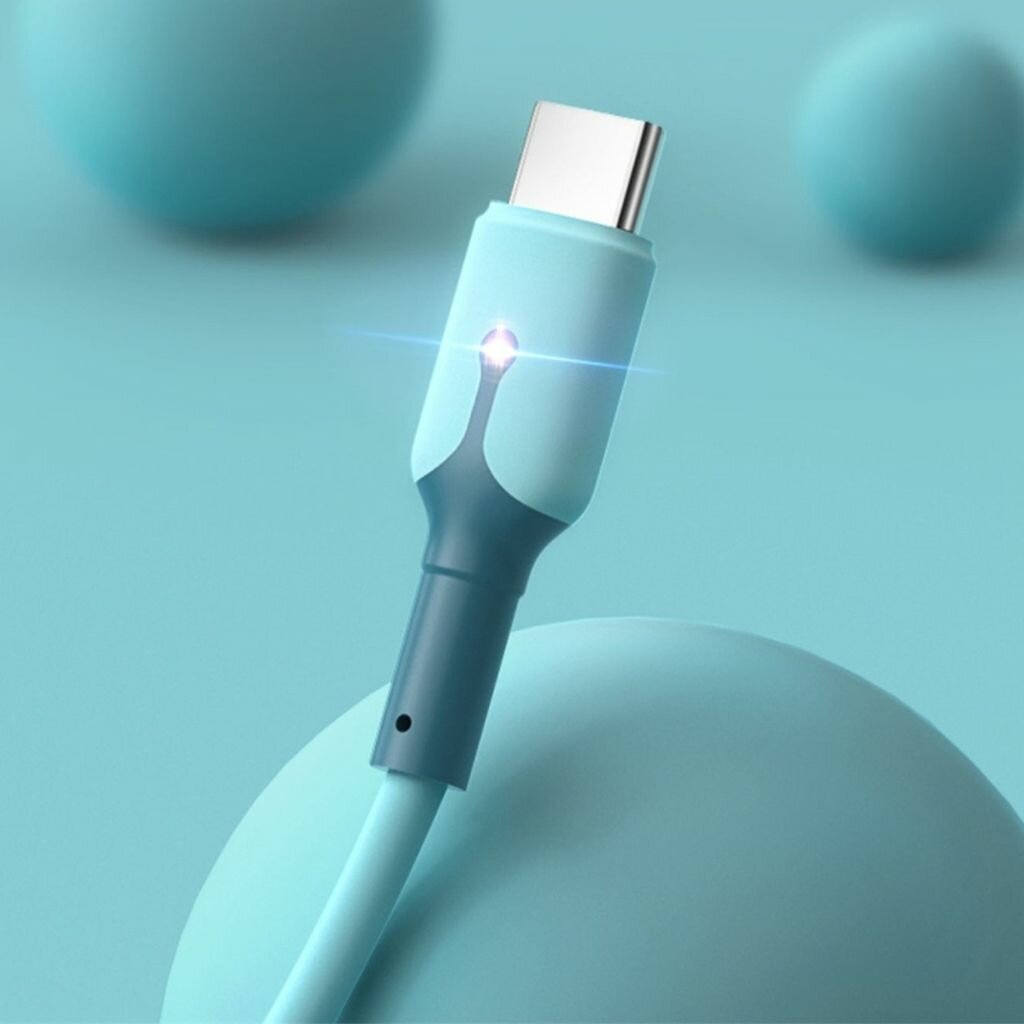 Кабель для передачи данных typec подходит Huawei 5A super fast charge 1 м зеленого цвета