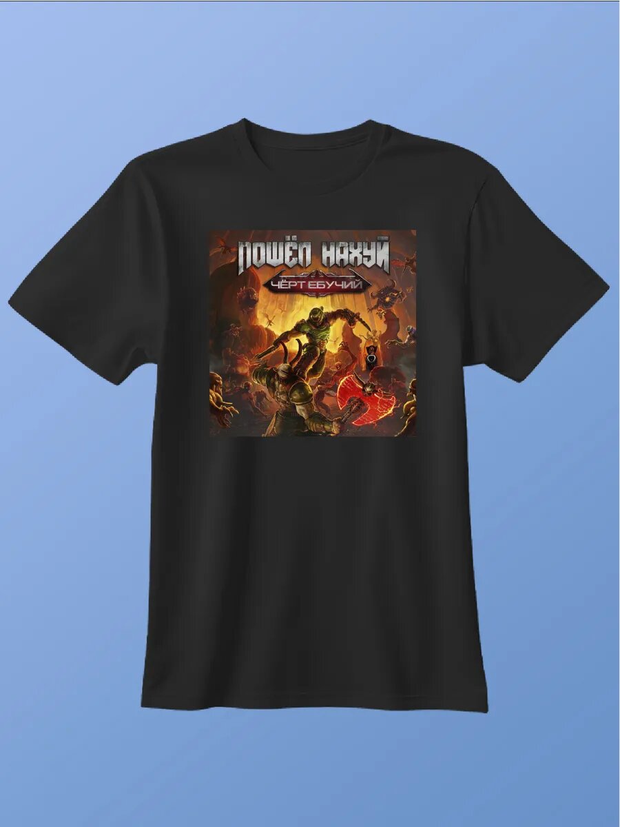 Футболка doom мем