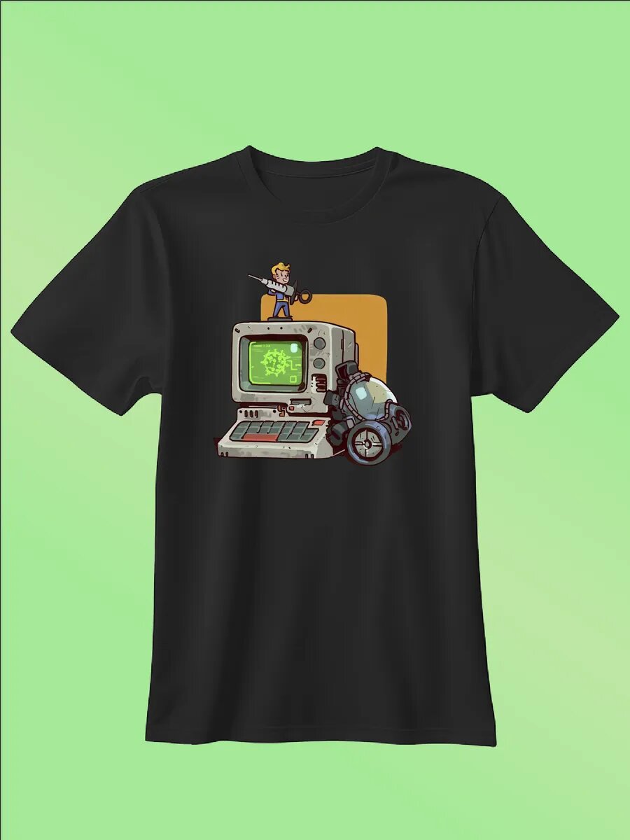 Футболка ретро игры fallout