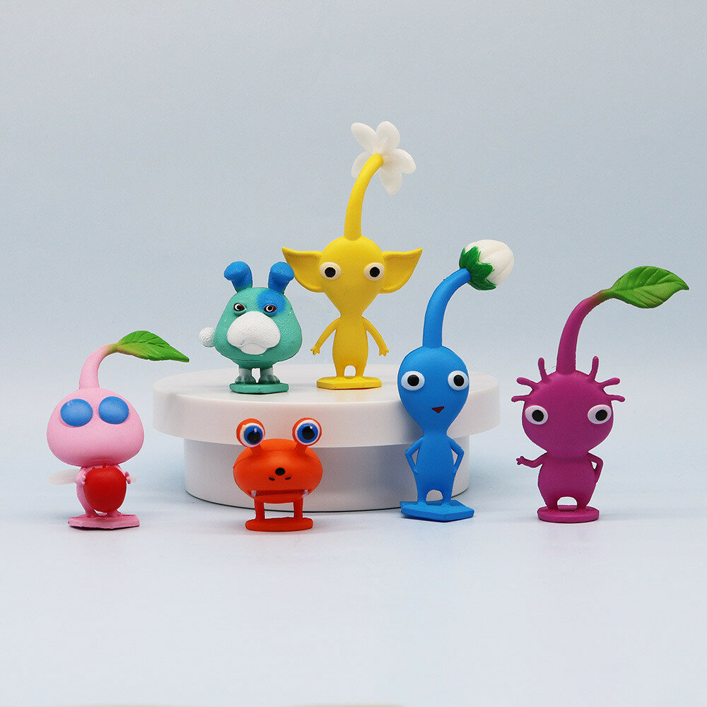 Фигурка pikmin из пвх для коллекционеров, белый цветок, игровой аксессуар, мультяшный дизайн