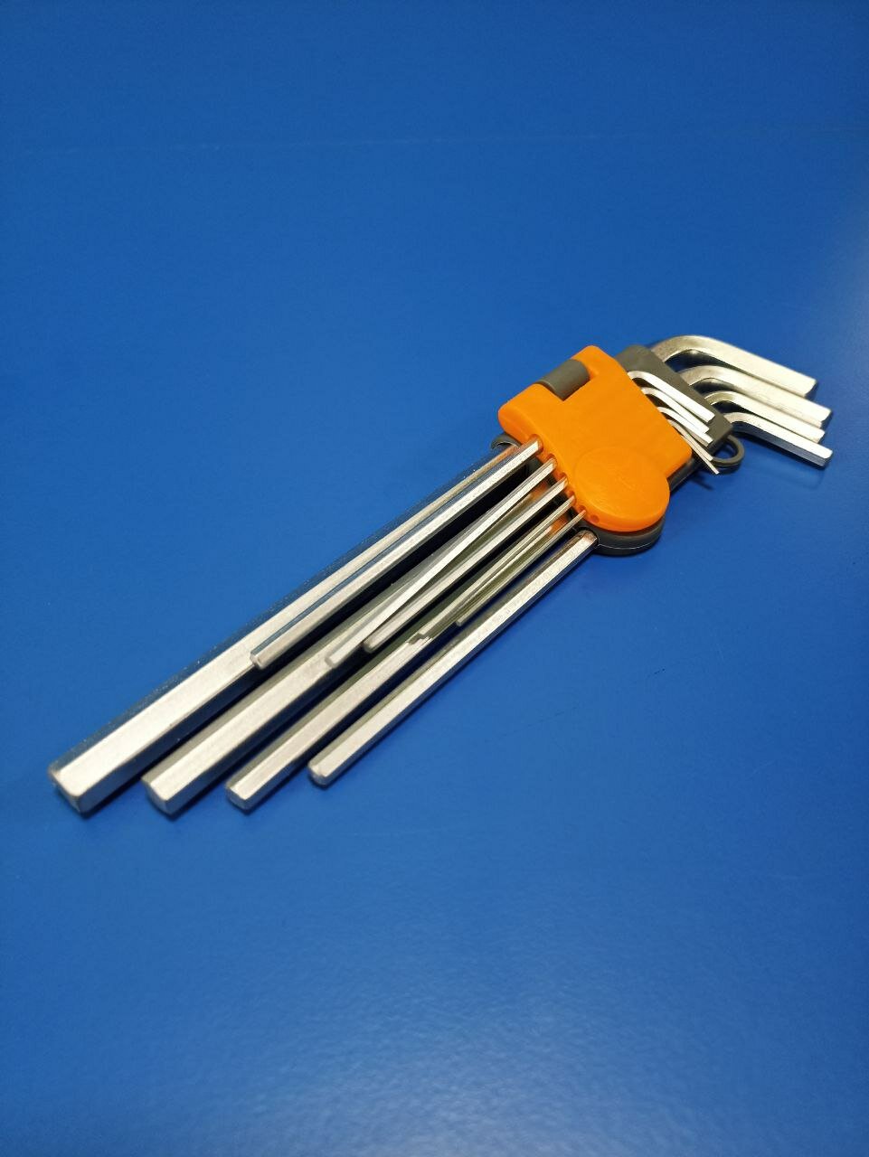 Набор шестигранных ключей "AIRLINE" с шаром, удлиненные, пласт. подвес (9 предметов)