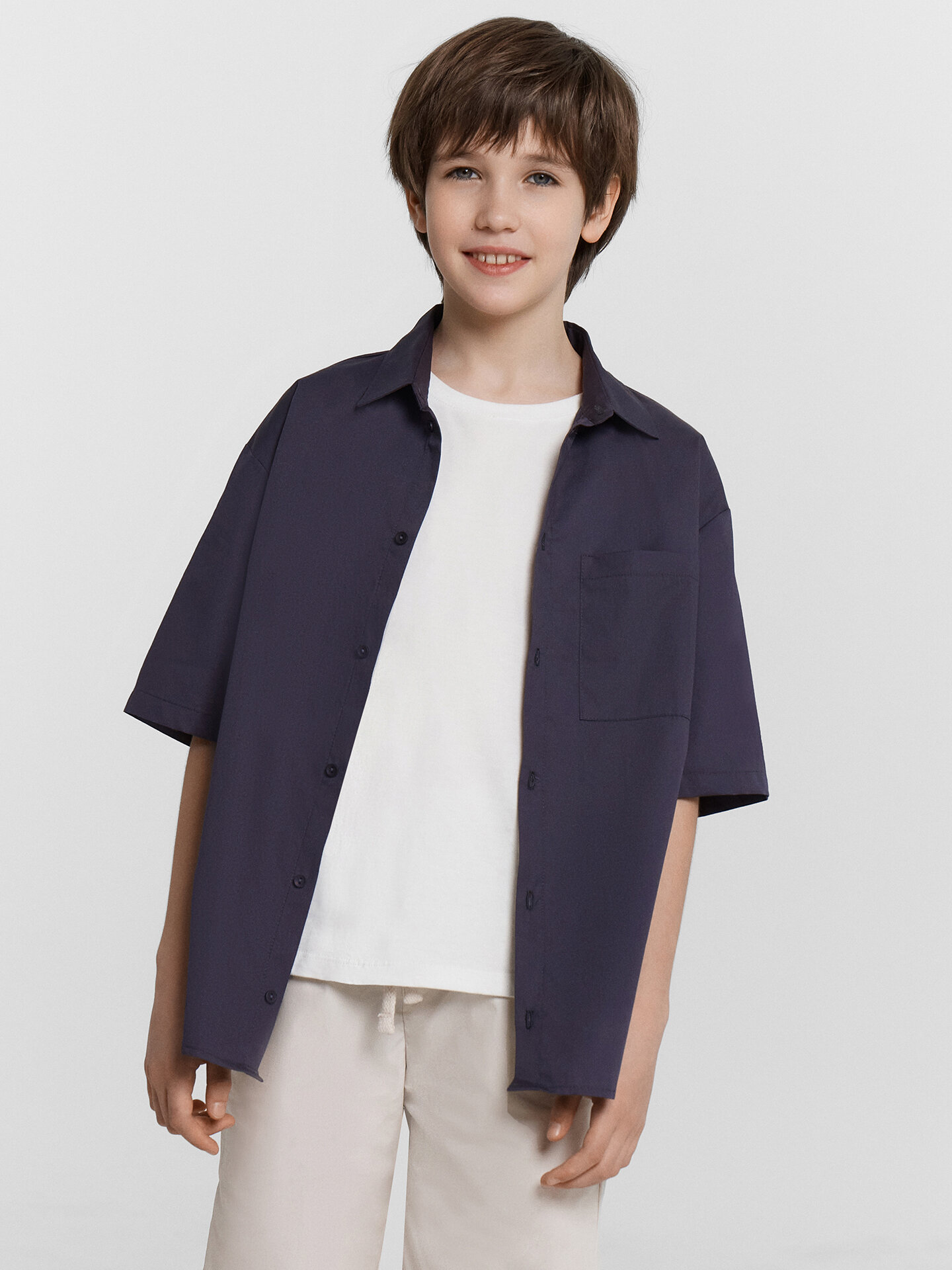 Школьная рубашка для мальчиков