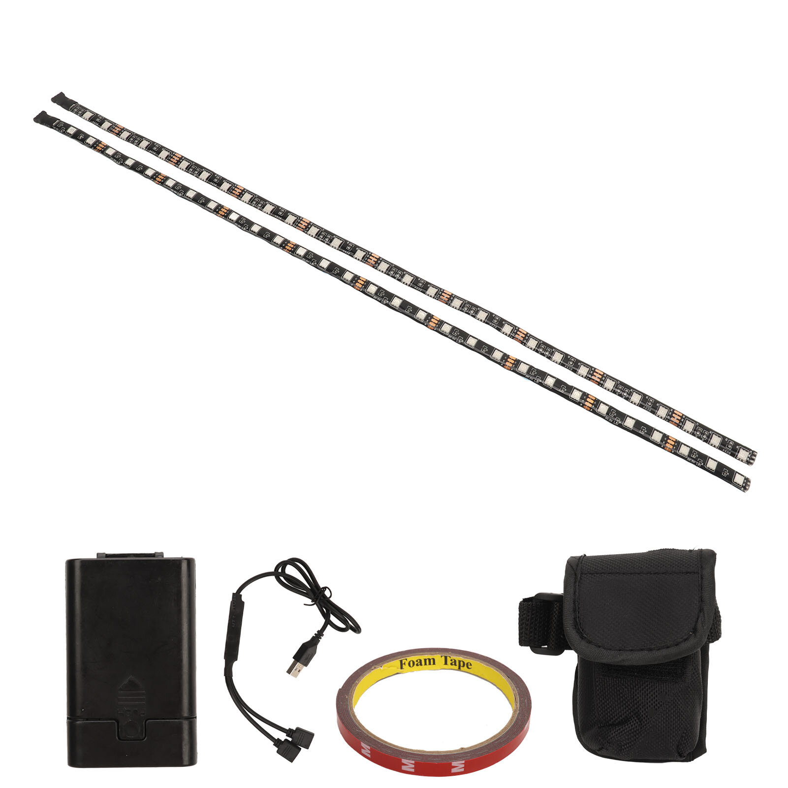 Светодиодная лента для скутера с питанием от батареи 19,7-дюймовые красочные палубные фонари Водонепроницаемый аксессуар для электрического скутера для KUGOO для Xiaomi для Ninebot