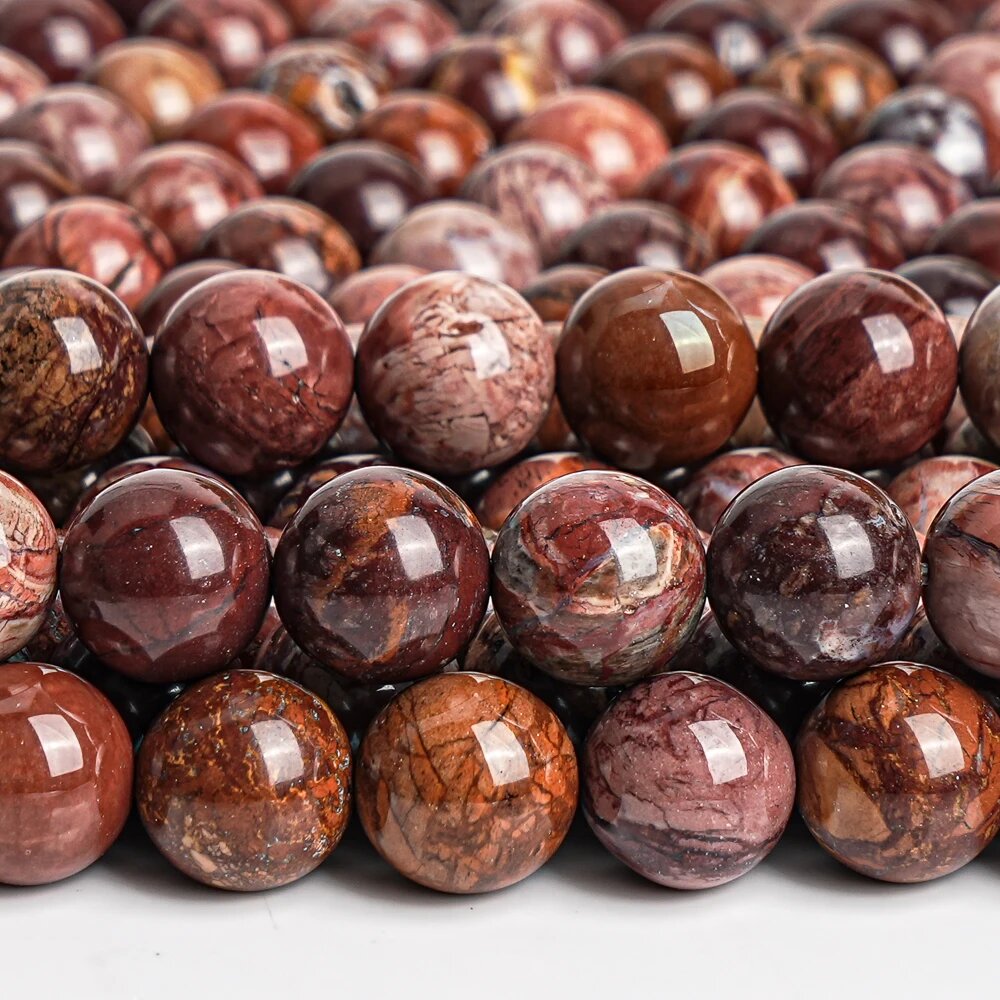 Бусины из яшмы 4/6/8 мм 6mm approx.64 beads