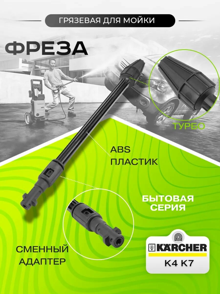 Грязевая фреза для мойки высокого давления Karcher K2-K7 и LAVOR