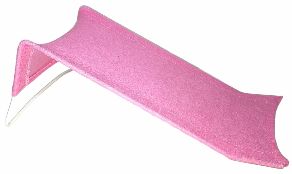 Горка в ванну (махра) карапуз розовый