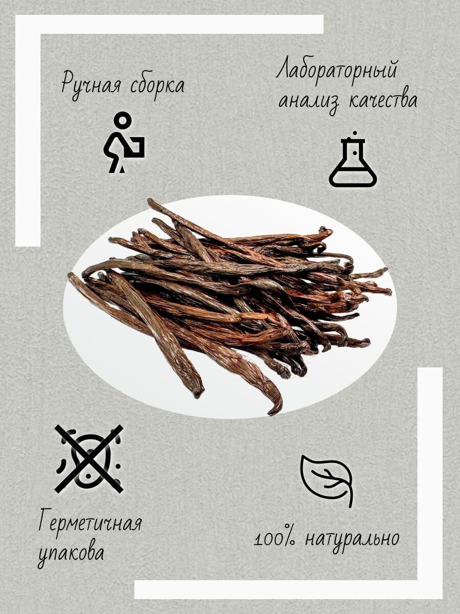 Ваниль индонезийская в стручках сорт 1А PLANIFOLIA (Гурмэ) 250 гр