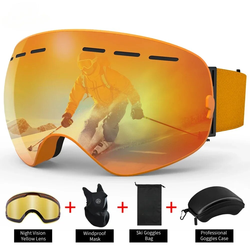 X-TIGER лыжные очки с ночным видением Оранжевый, Comma XJ-0107-GP