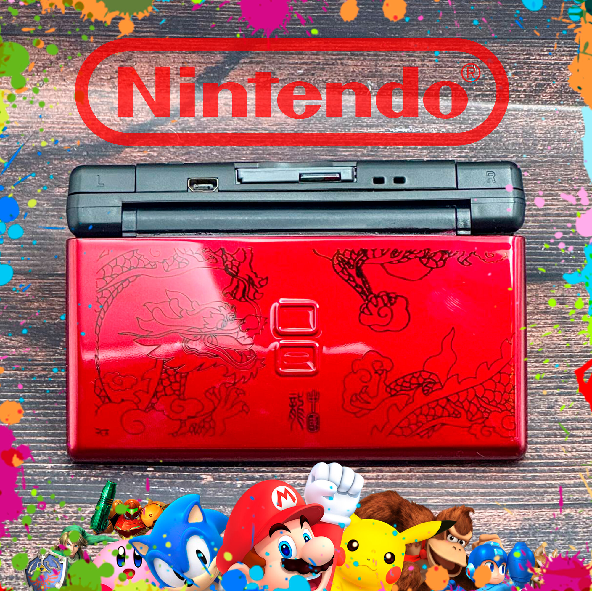 Nintendo DS Lite Red Dragon (300 Игр, Ref,Комплект)