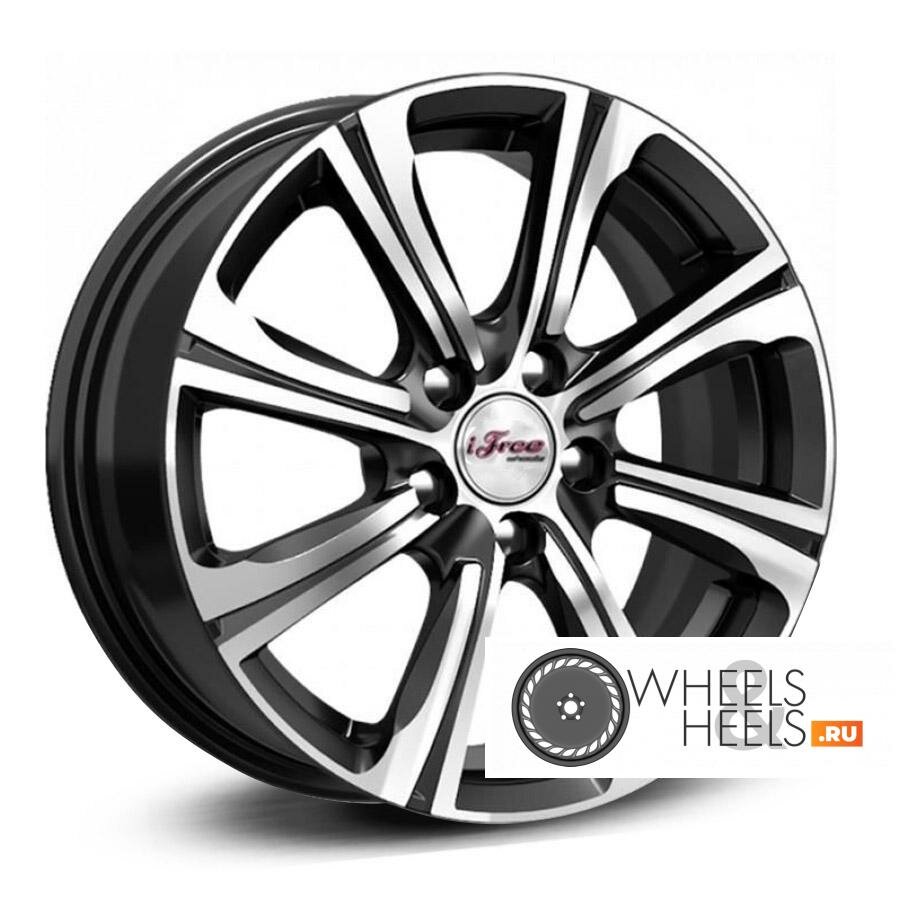 IFree Апероль 15x6 4x100 et46 dia54.1 Черный с полированной лицевой поверхностью