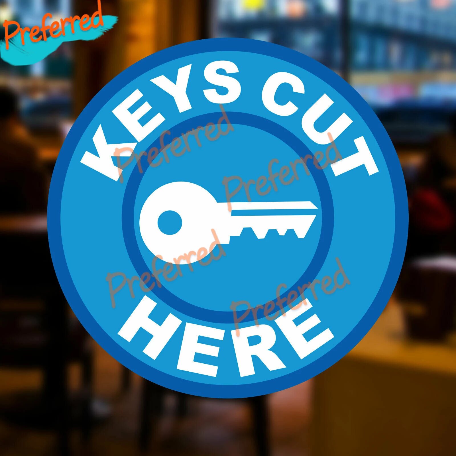 Наклейка "Ключи здесь" Keys Cut Here 02