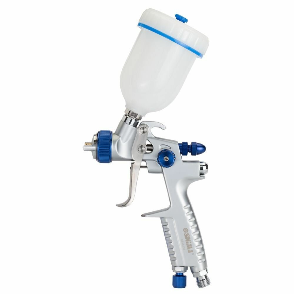 Краскораспылитель пневматический LVMP, форсунка 1.0 мм, 100 мл верхний бак (пластик) SIGMA
