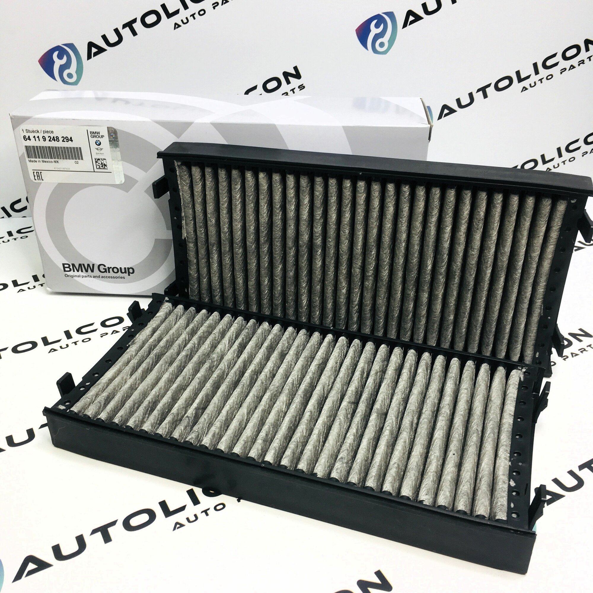 Фильтр салона угольный 64119248294 для BMW X5 E70 F15 F85 X6 E71 E72 F16 F86 / MANN CUK 29412 / БМВ х5 е70 ф15 ф85, х6 е71 е72 ф16 ф86