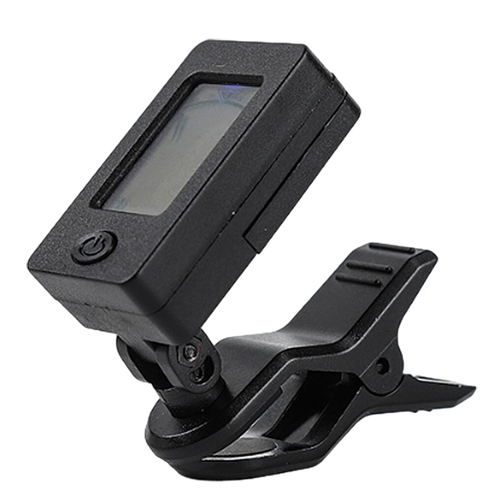 Guitar Tuner Clip on, Digital Electric Tuner with LCD Display, Guitar Capos Metronome Rotatable Musical Instrument Tuner