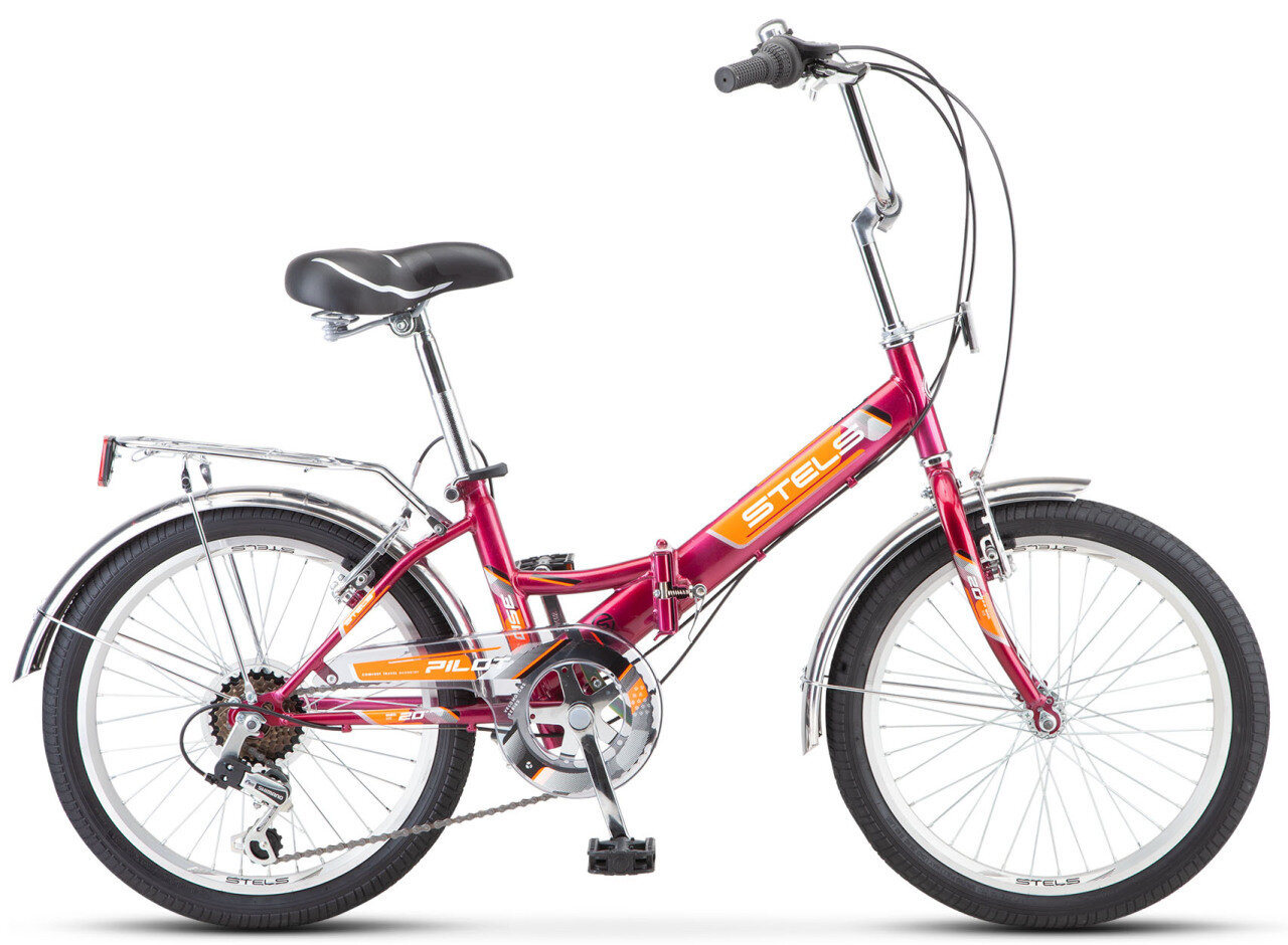 Складной велосипед Stels Pilot 350 V Z010 (2025) 20 Фиолетовый (130-160 см)