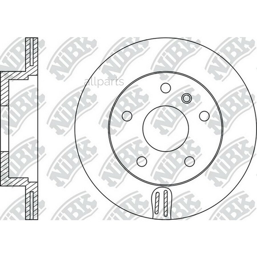 NIBK RN1078 Диск торм. задн.