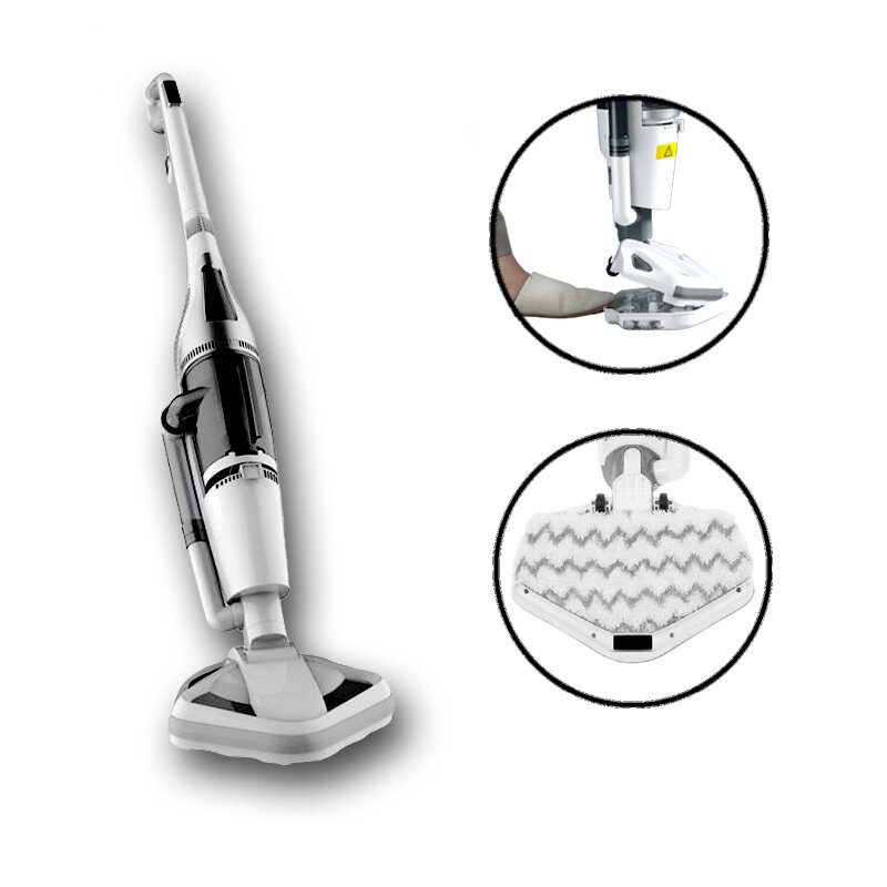 Бытовой пылесос для влажной и сухой уборки, вертикальный ручной для дома, ковра, пола / С пылесборником - контейнером 1.2 л, мощностью 1000 Вт