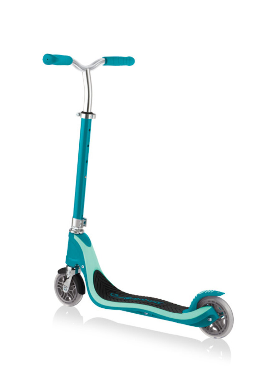Детский самокат Globber FLOW 125 V2, двухколесный, нескладной - Teal — фото 1