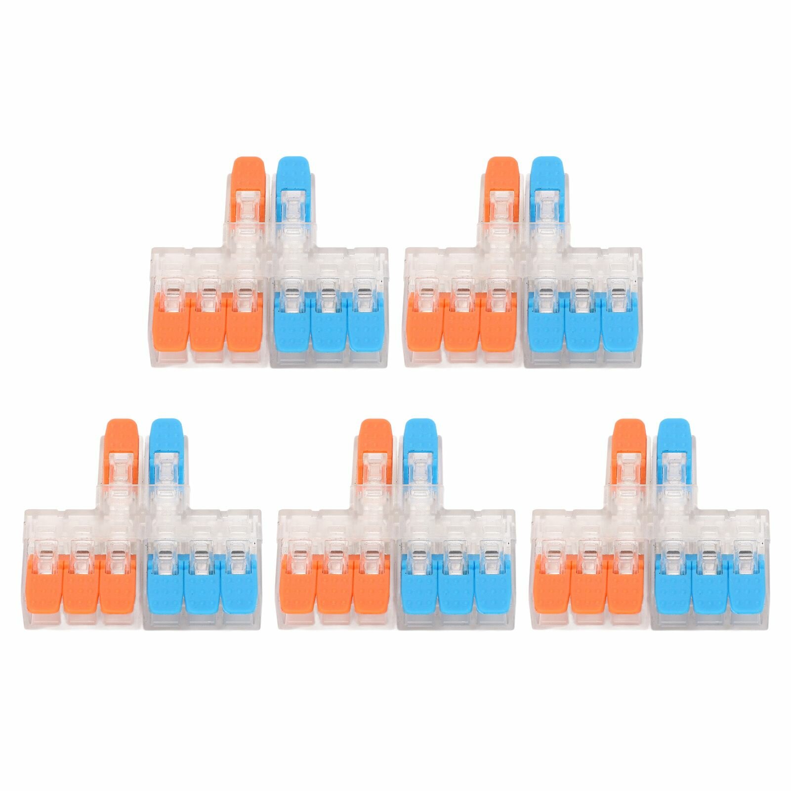 5 шт. соединитель для проводов 2 в 6 выходов, медный контакт, 0,5 6 мм , для электропроводки