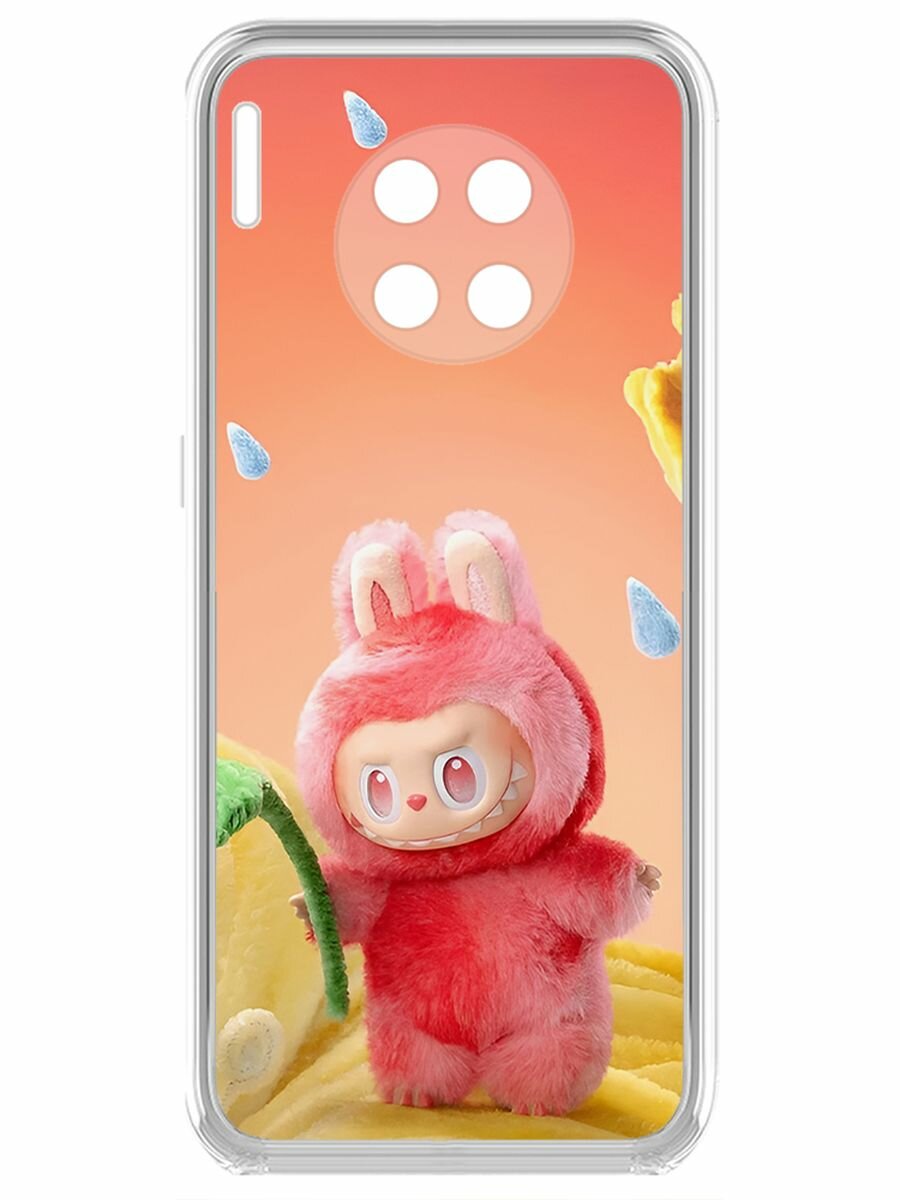 Чехол-накладка Krutoff Clear Case Лабубу Любовь для Huawei Mate 30