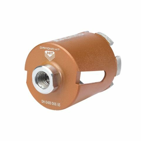 Алмазная коронка для подрозетников серии Diamond Hit 68 мм сверление с микроударом Дельта