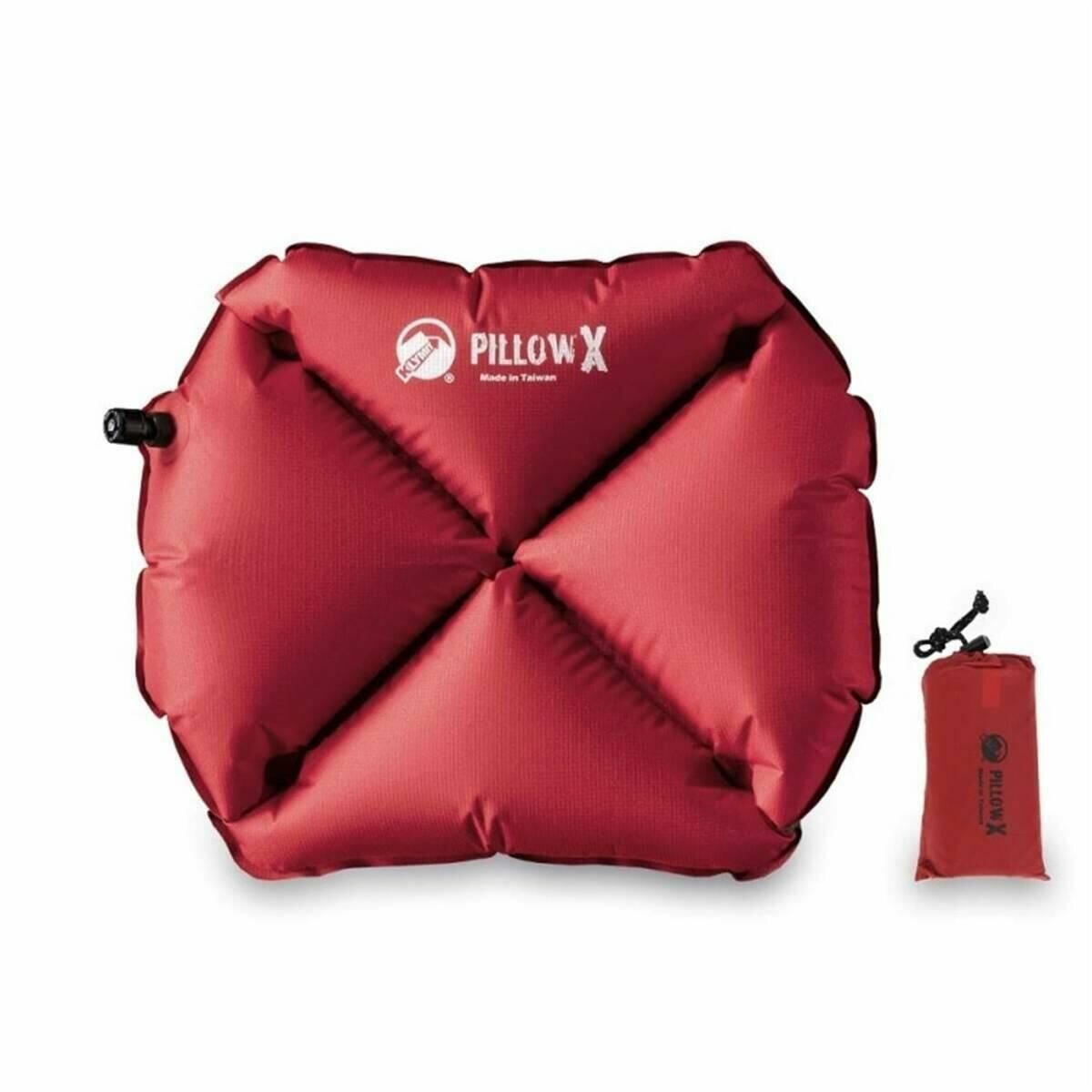 Decathlon Надувная подушка Klymit X с системой поддержки головы, 183 x 58 x 6 см, красная