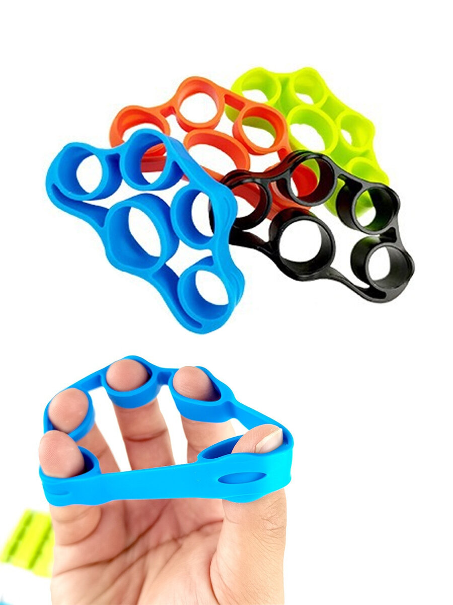 Силиконовый тренажер для рук и пальцев Устройство для укрепления хвата и растяжки пальцев