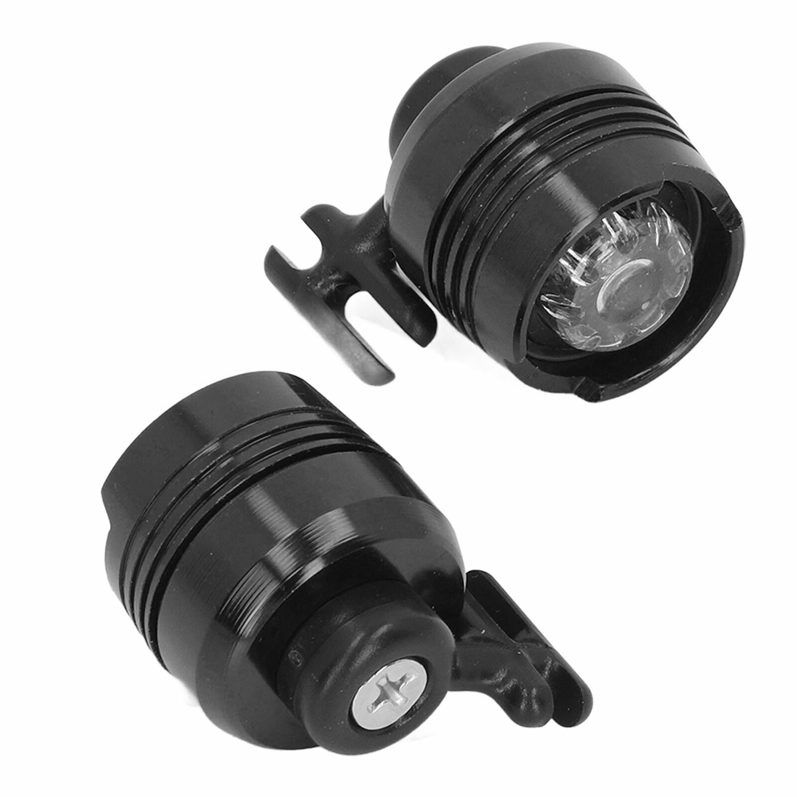 2PCS Светодиодная Фара для Каблуков Clogs из Алюминиевого Сплава и ABS с Защитой IPX5, Подсветка для Обуви, 4 Кнопочных Батарейки , 640mAh Ёмкость, Установка без Инструментов