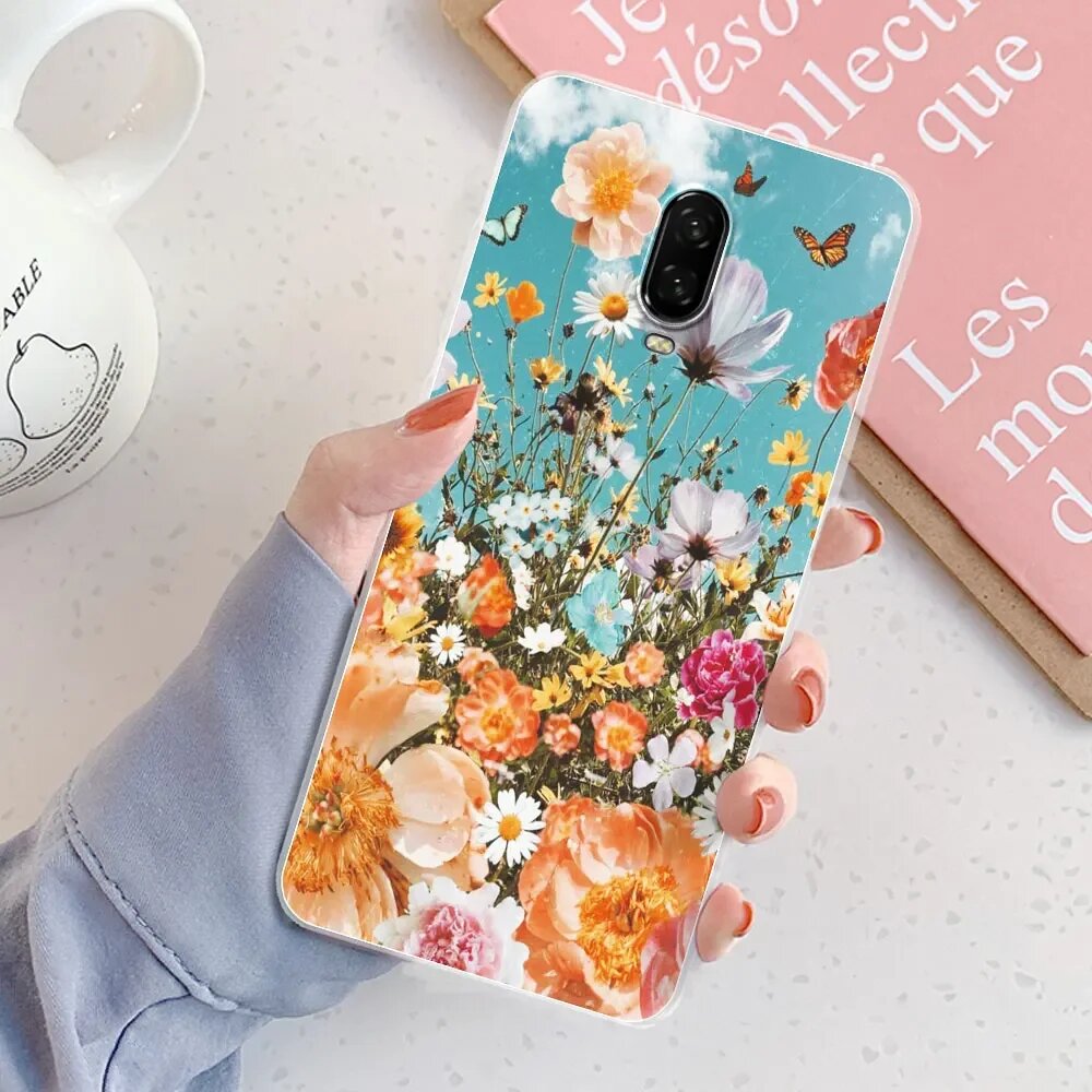 Чехол для OnePlus 6T чехол для Oneplus 6, чехол для девушек, Прозрачный TM2058, For OnePlus 6T
