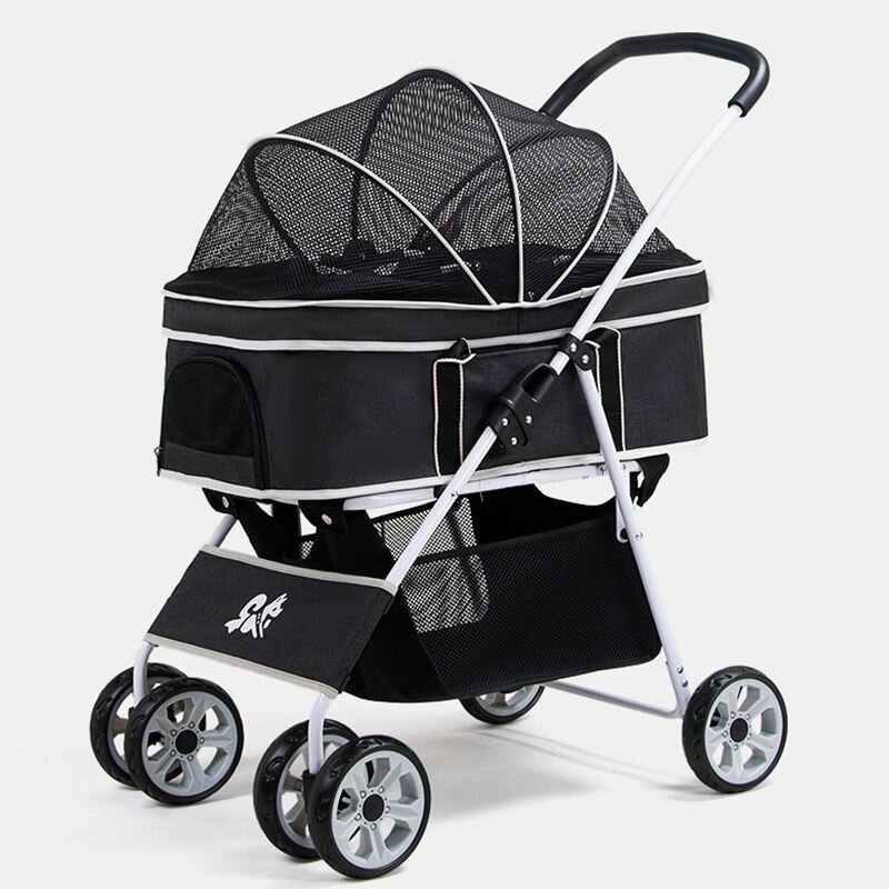 Коляска для животных DODOPET , инструмент для переноски кошек и собак, съемная, складная