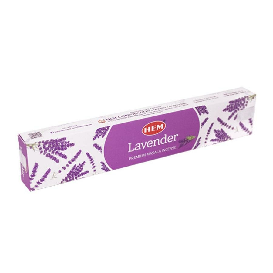 LAVENDER Premium Masala Incense, Hem (лаванда премиум масала благовония палочки, Хем), уп. 15 г.