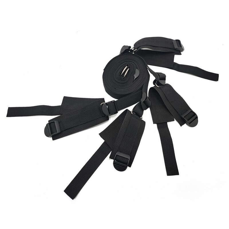 БДСМ набор для кровати, фиксаторы для рук и ног, манжеты для ног, наручники, оковы, бандаж БДСМ для связывания ног и рук, комплект для ролевых игр