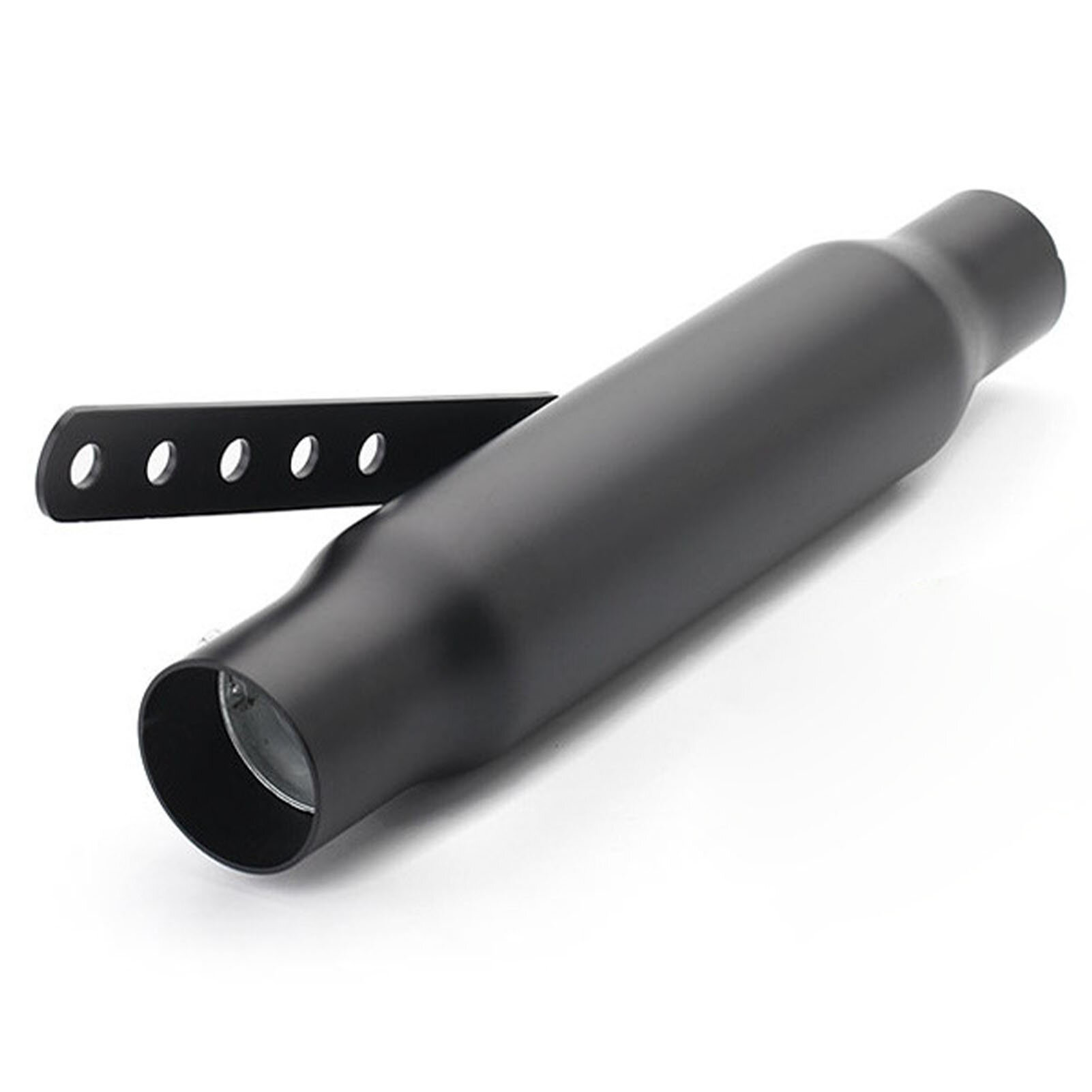 Универсальная мотоциклетная выхлопная труба из нержавеющей стали, шумопоглощающий глушитель, черный, тип А, прочный и высокоэффективный.