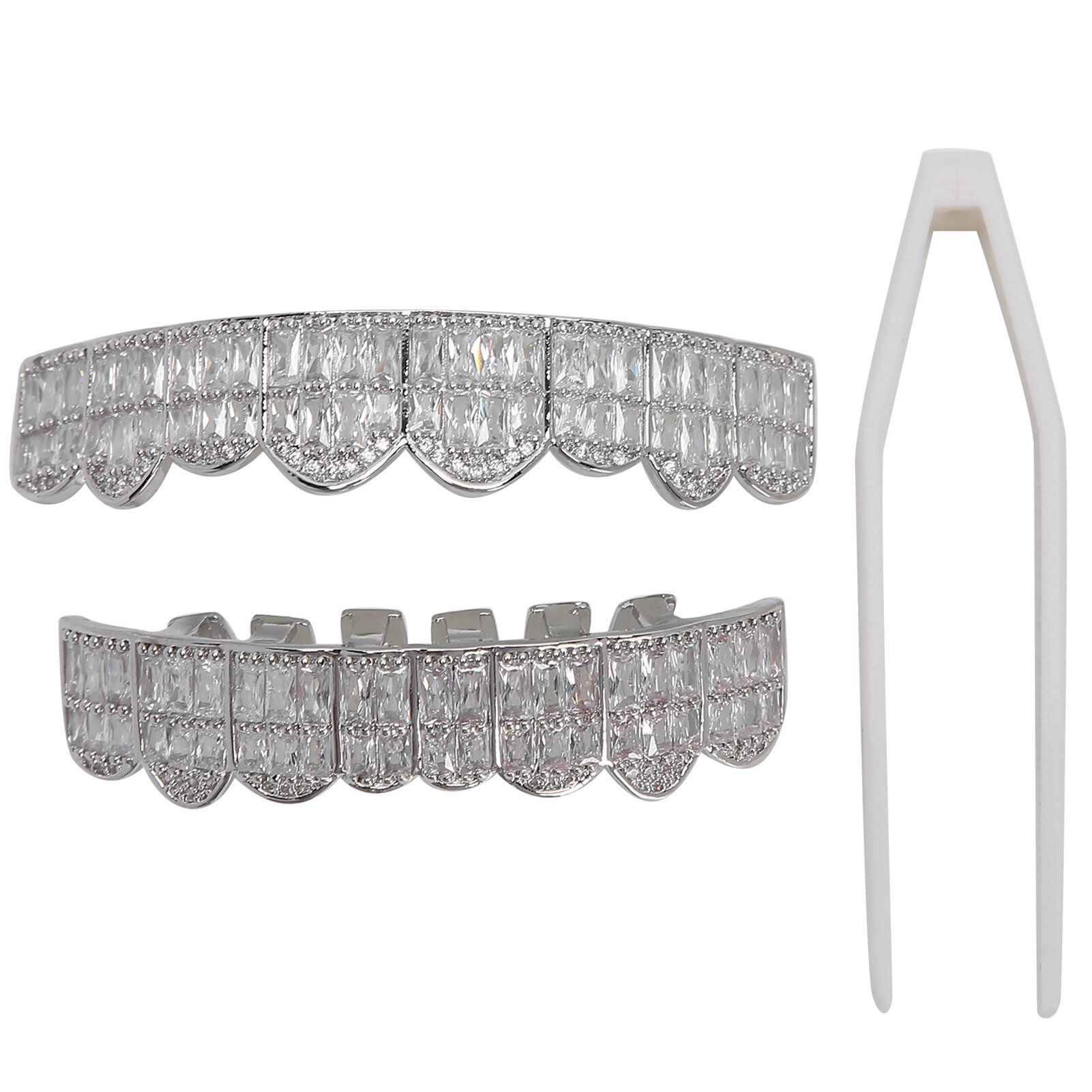 Набор для украшения зубов в стиле хип-хоп, декоративные накладки на зубы с инкрустацией для мужчин и женщин.