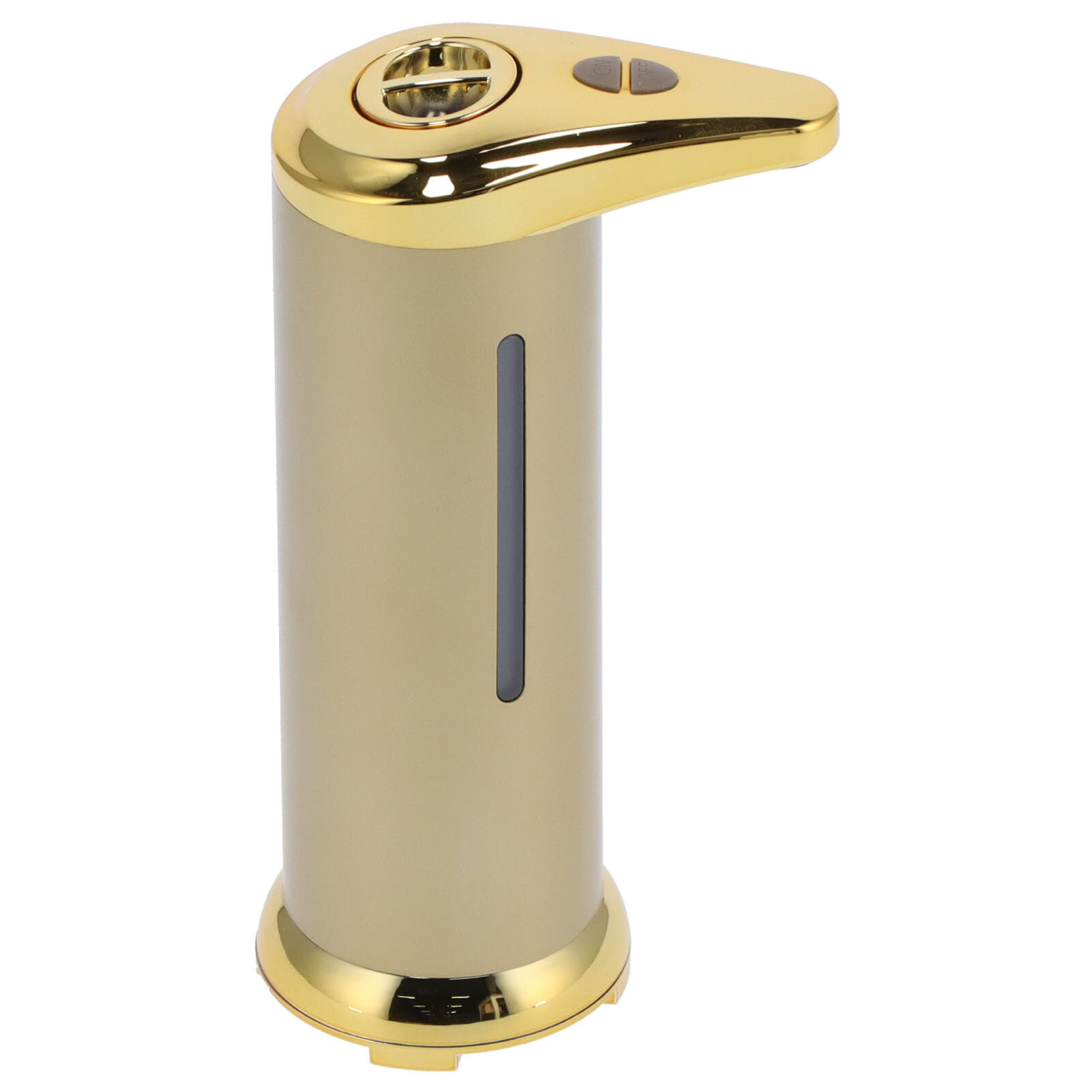Дозатор мыла 250ml бесконтактный с инфракрасным сенсором автоматический для дома ванной комнаты Золотой, материал ABS, вес 406г, батарейки 4xAAA (не в комплекте), водонепроницаемость IPX4, расстояние 3-5см