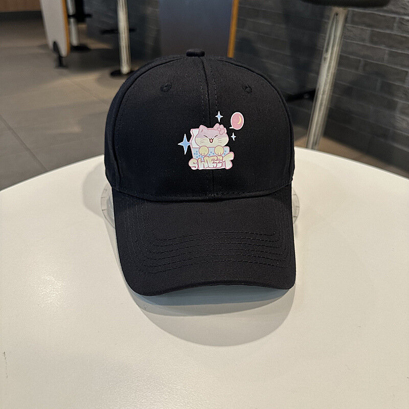 Милая кепка-бейсболка для кошек, студентка, мультфильм, милая повседневная шляпа от солнца, пара, допамин, модная шляпа-утконос