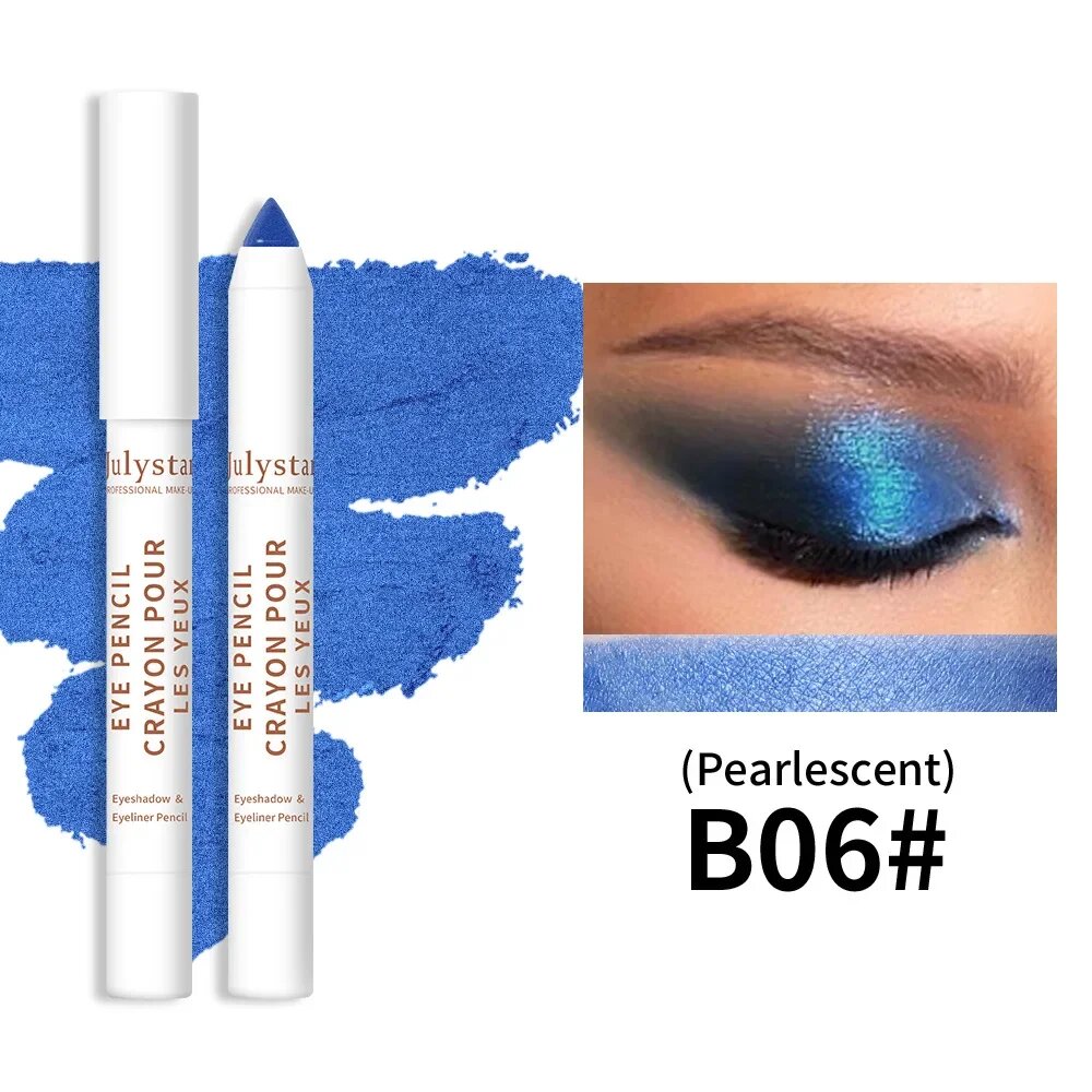 Черные перламутровые тени для век B06