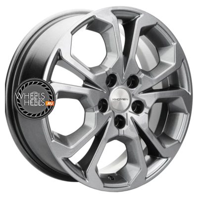 Диск автомобильный литой Khomen Wheels KHW1711 (Chery/Exeed) 17x6.5 5x108 et33 dia60.1 Gray