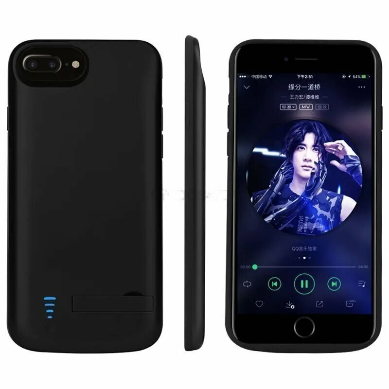 Чехол-аккумулятор для iPhone 7/8/6/6s/se 2023 Внешняя крышка зарядки Powerbank 6800 мАч