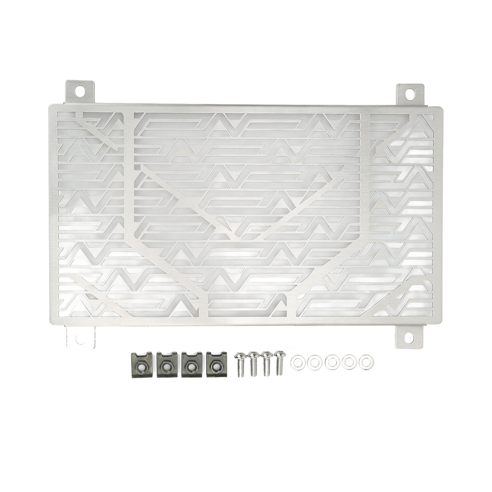 Решетка радиатора (крышка водяного бака) из нержавеющей стали, серебристый, для Ninja 250/300/400 (2018+)